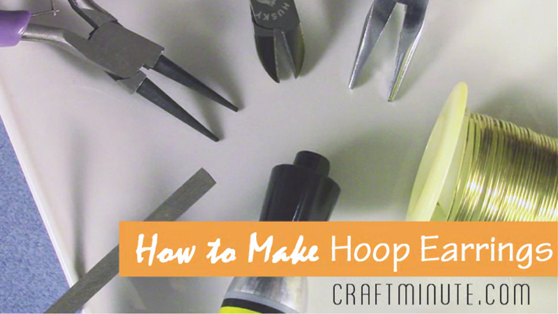 How to Make Hoop Earrings | Craft Minute